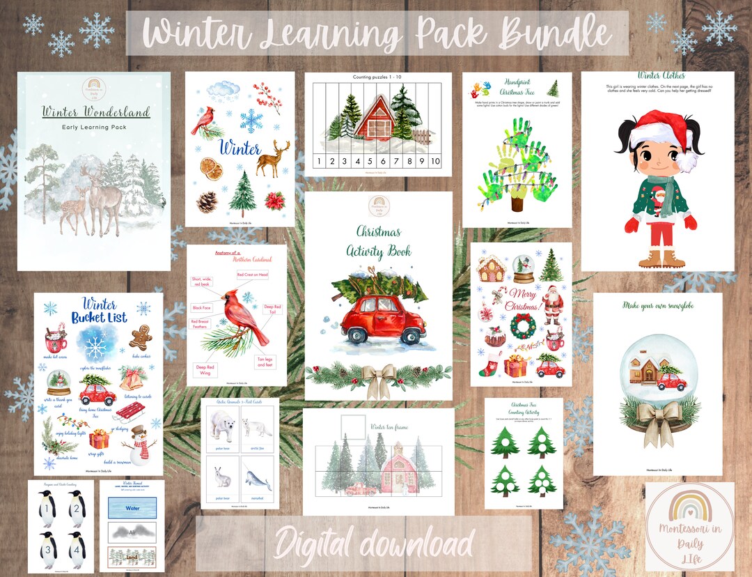 Winter & Christmas Learning Pack Bundle With 3 FREE Festive Resources ...
