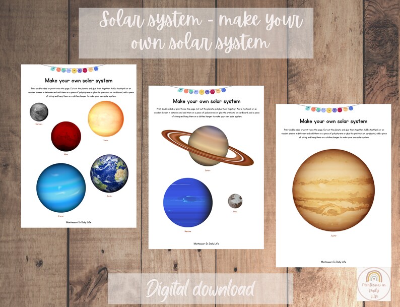 My Solar System Book - Montessori Learning Resources - Etsy