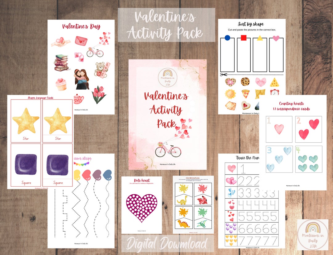 Valentine's Activity Pack - Montessori Inspired Activities + 2 FREE ...