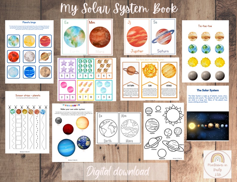 My Solar System Book - Montessori Learning Resources - Etsy
