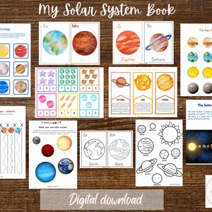 My Solar System Book Montessori Learning Resources - Etsy
