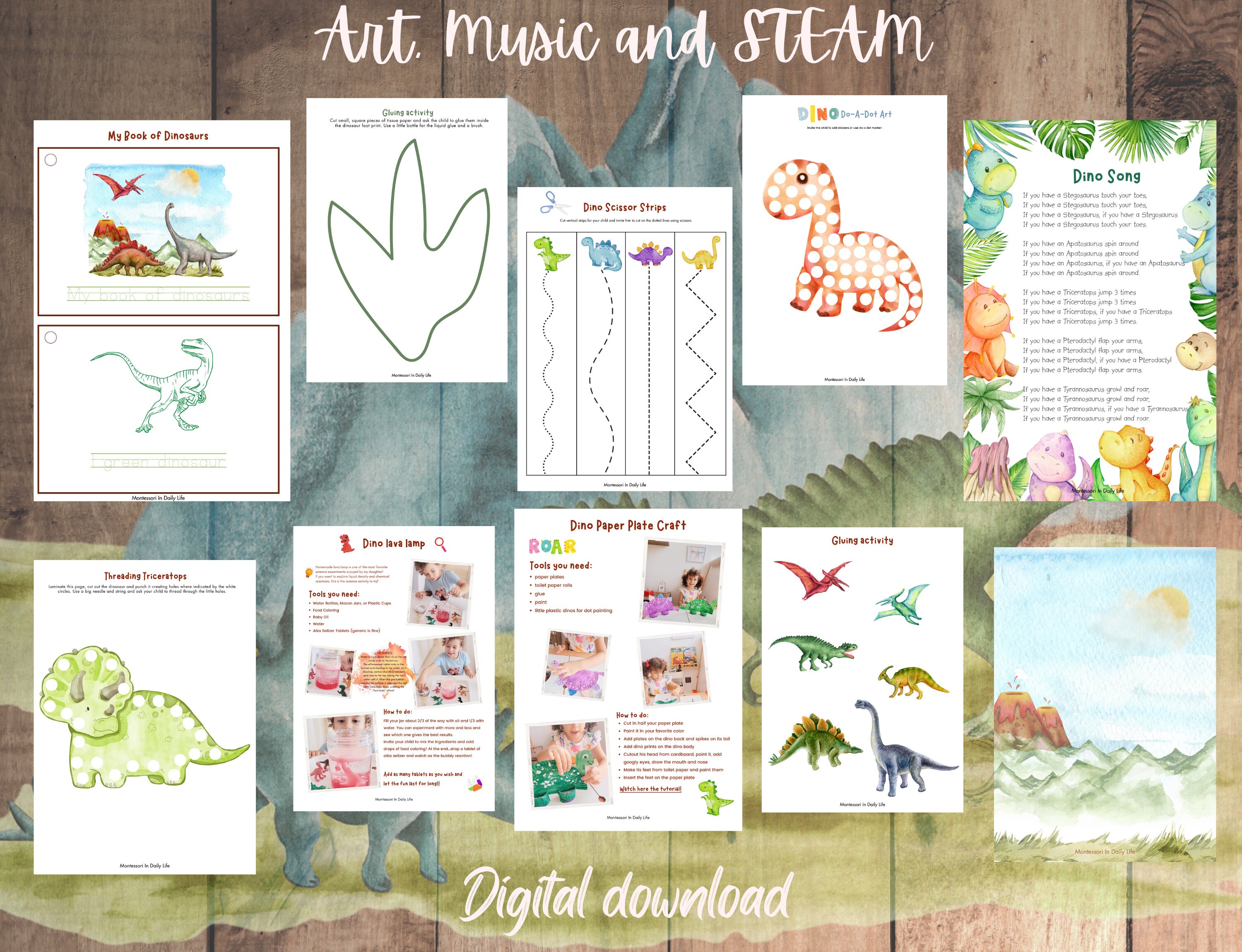 D is for Dinosaur Tots Activity Pack + 3 FREE Resources - Etsy