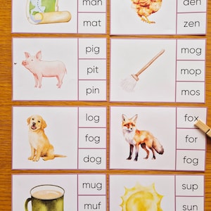 Montessori CVC Words and Phonics Activity Pack 3 - 6 Years Old - Etsy