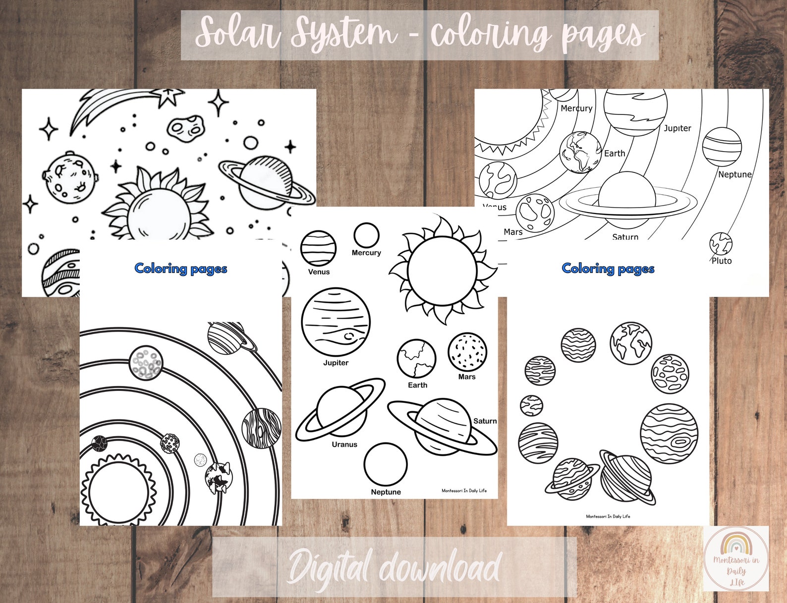 My Solar System Book - Montessori Learning Resources - Etsy