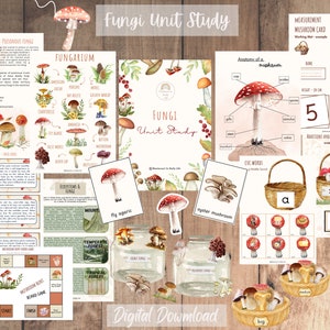 Fungi Unit Study Montessori Aligned Learning Pack - Etsy