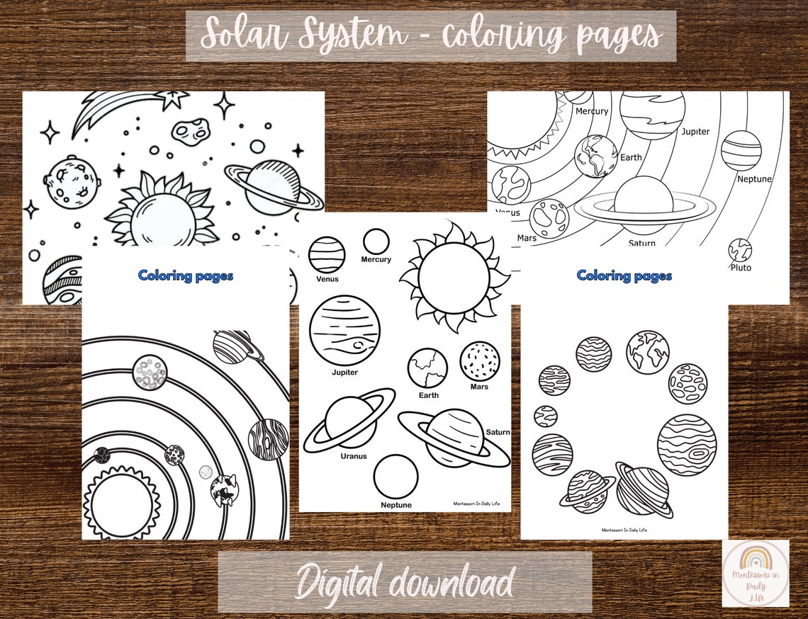 My Solar System Book Montessori Learning Resources - Etsy