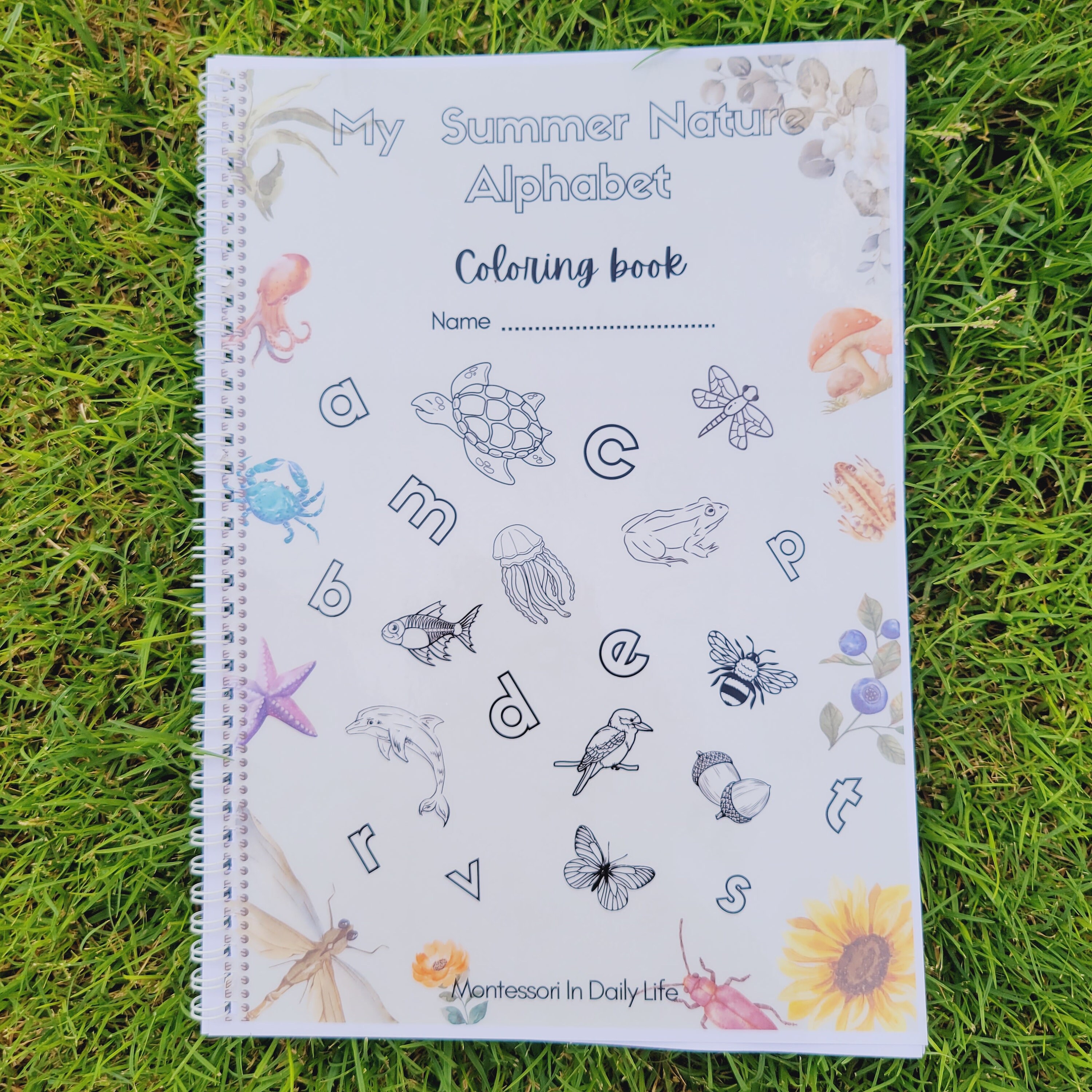 Nature Language Cards With FREE Alphabet Coloring Book - Preschool ...