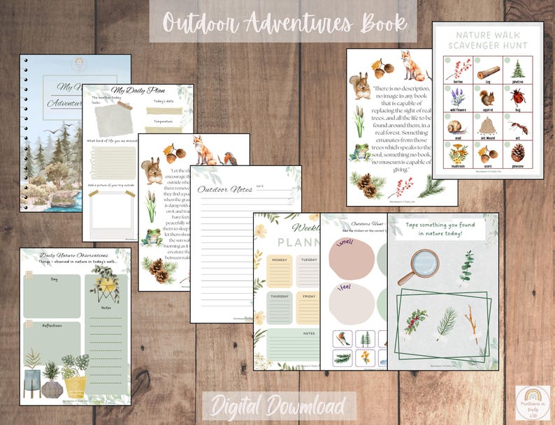 Nature Adventures Book - a Nature Study and Outdoor Journal in One! - Etsy