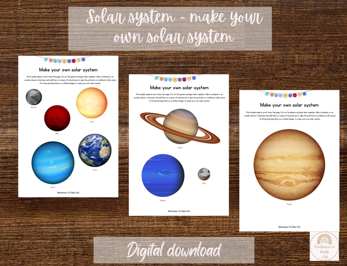 My Solar System Book Montessori Learning Resources - Etsy