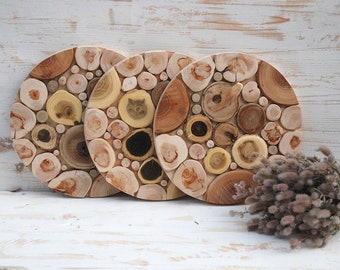 Wooden Hot Pads - Etsy