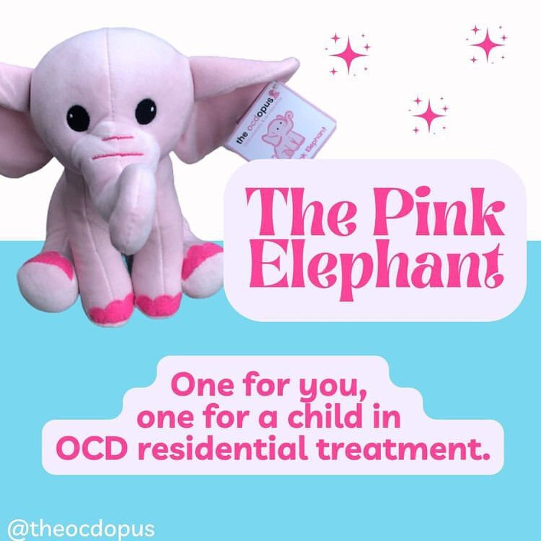 The Pink Elephant™ - Ocd/anxiety/mental Health Charitable Plush - Etsy
