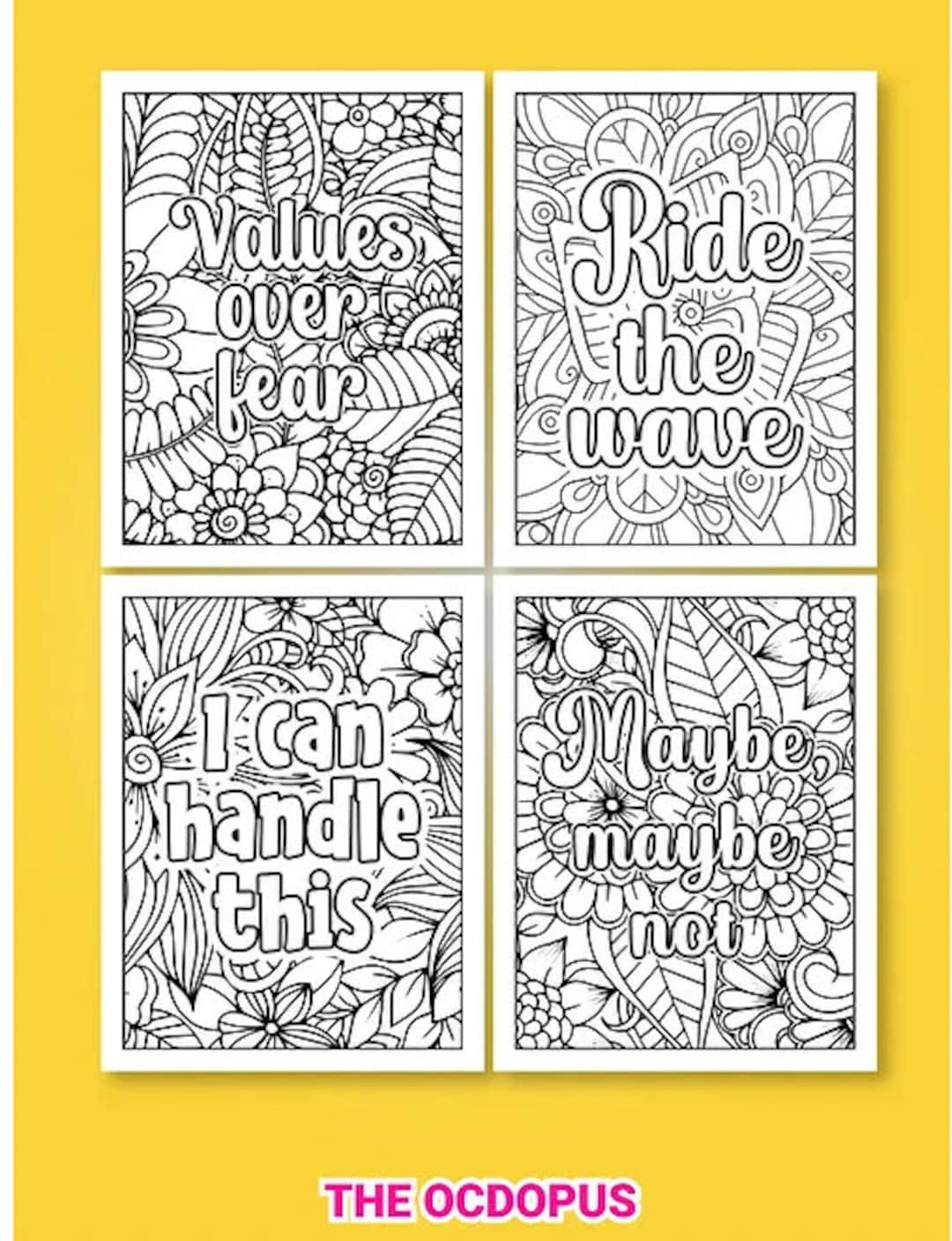 OCD Recovery Coloring Pages (18 Designs) - Etsy