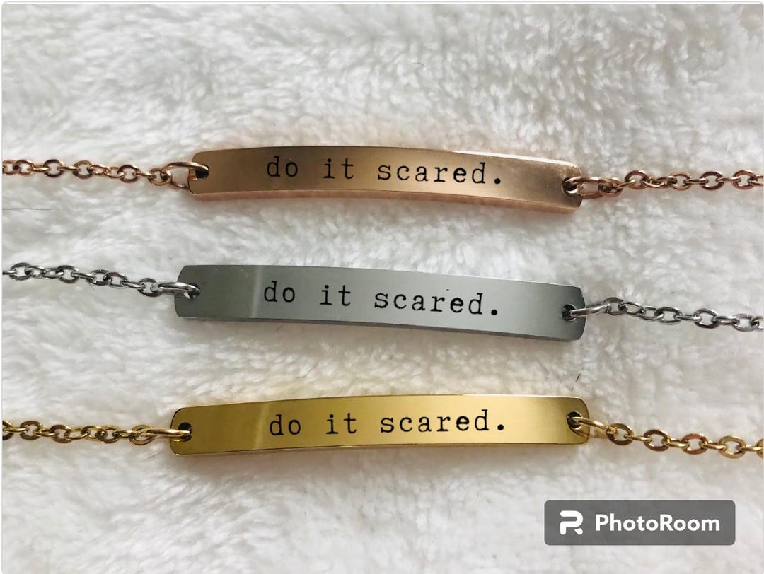 Do It Scared Ocd/anxiety/mental Health Bracelet - Etsy