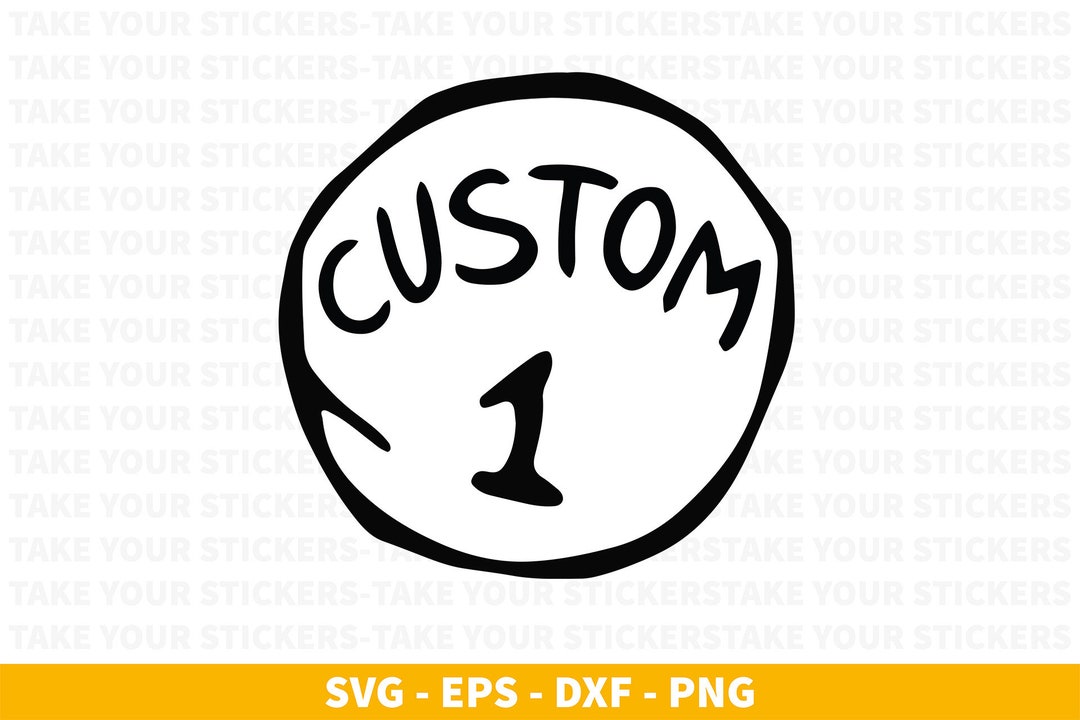 Custom Thing 1 With Name (digital Files) - Etsy