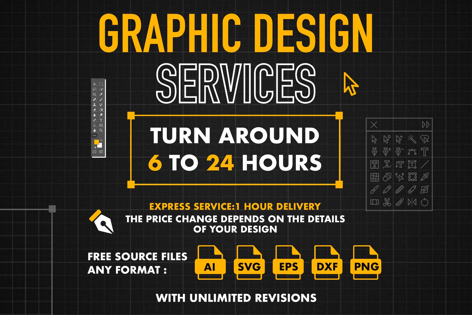Custom Graphic Design Service: Logo, Poster, Web Design - Etsy