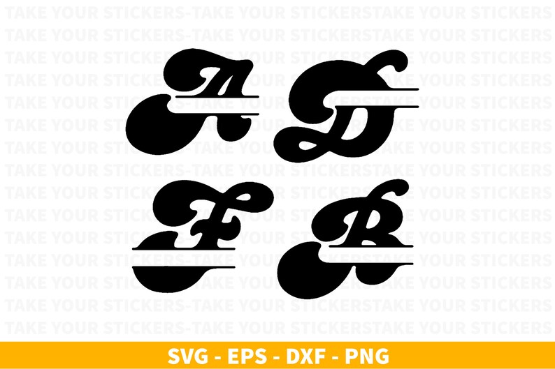 Monogram SVG, Split Monogram Svg, Monogram Letters SVG, Split Monogram ...