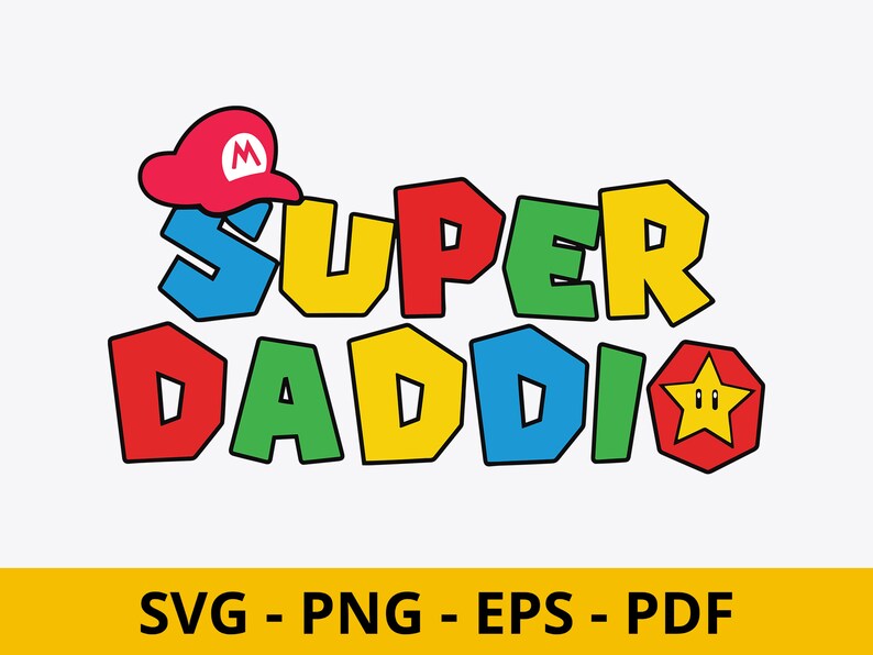 Fathers Day SVG Super Daddio SVG Fathers Super Daddio SVG - Etsy