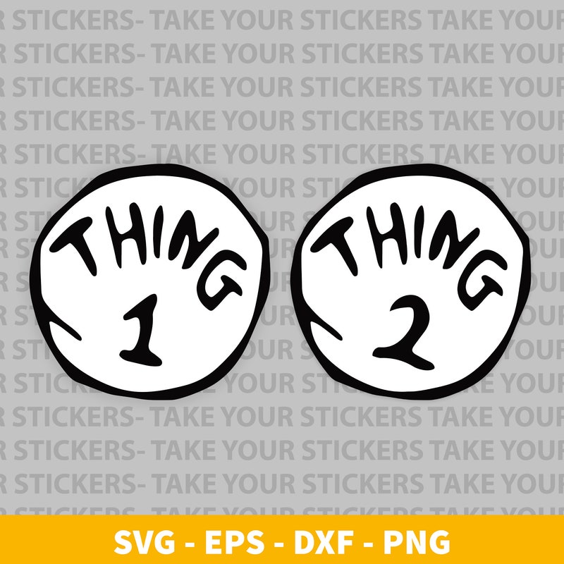 Thing One Svg - Etsy