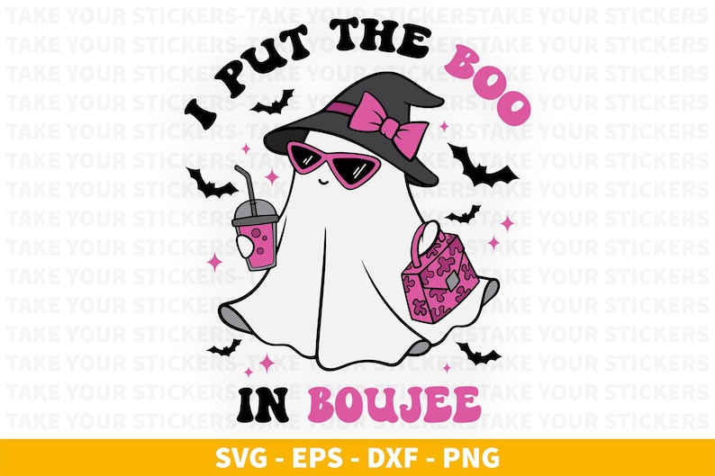 I Put the Boo in Boujee Ghost SVG, Halloween PNG, Ghost Sublimation ...
