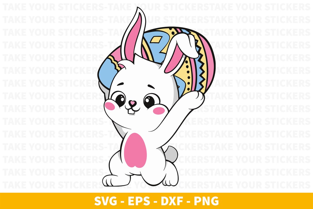 Happy Easter Bunny (svg, Png, Eps, Dxf) (digital File) - Etsy