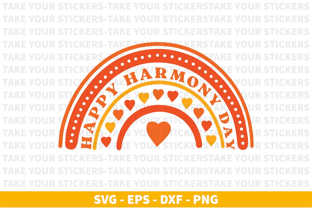 Happy Harmony Day SVG, Happy Harmony Day PNG, Funny Harmony Day SVG - Etsy