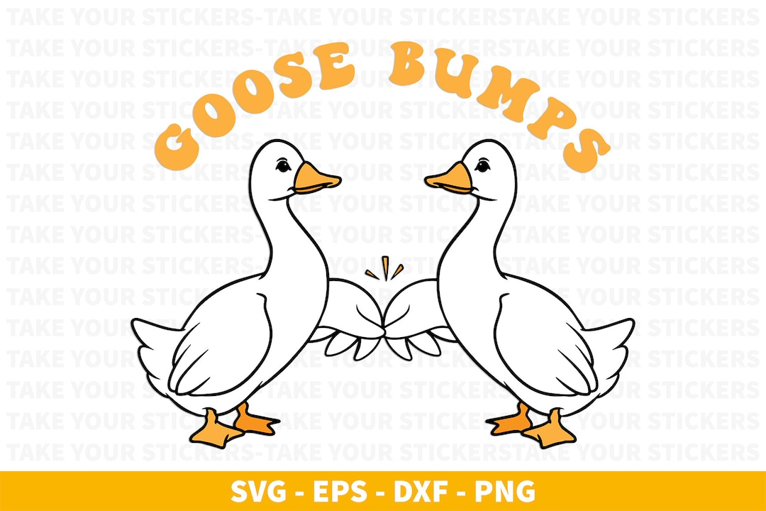 Goosebumps Goose SVG PNG: Cartoon Goose Clipart (digital Download) - Etsy