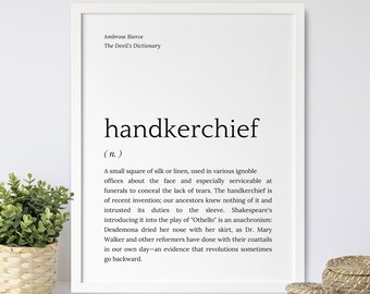 Handkerchief Sign - Etsy