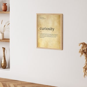 Curiosity Definition Printable Funny Female Mind Quote - Etsy