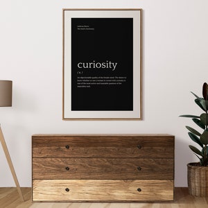 Curiosity Definition Printable Funny Female Mind Quote - Etsy