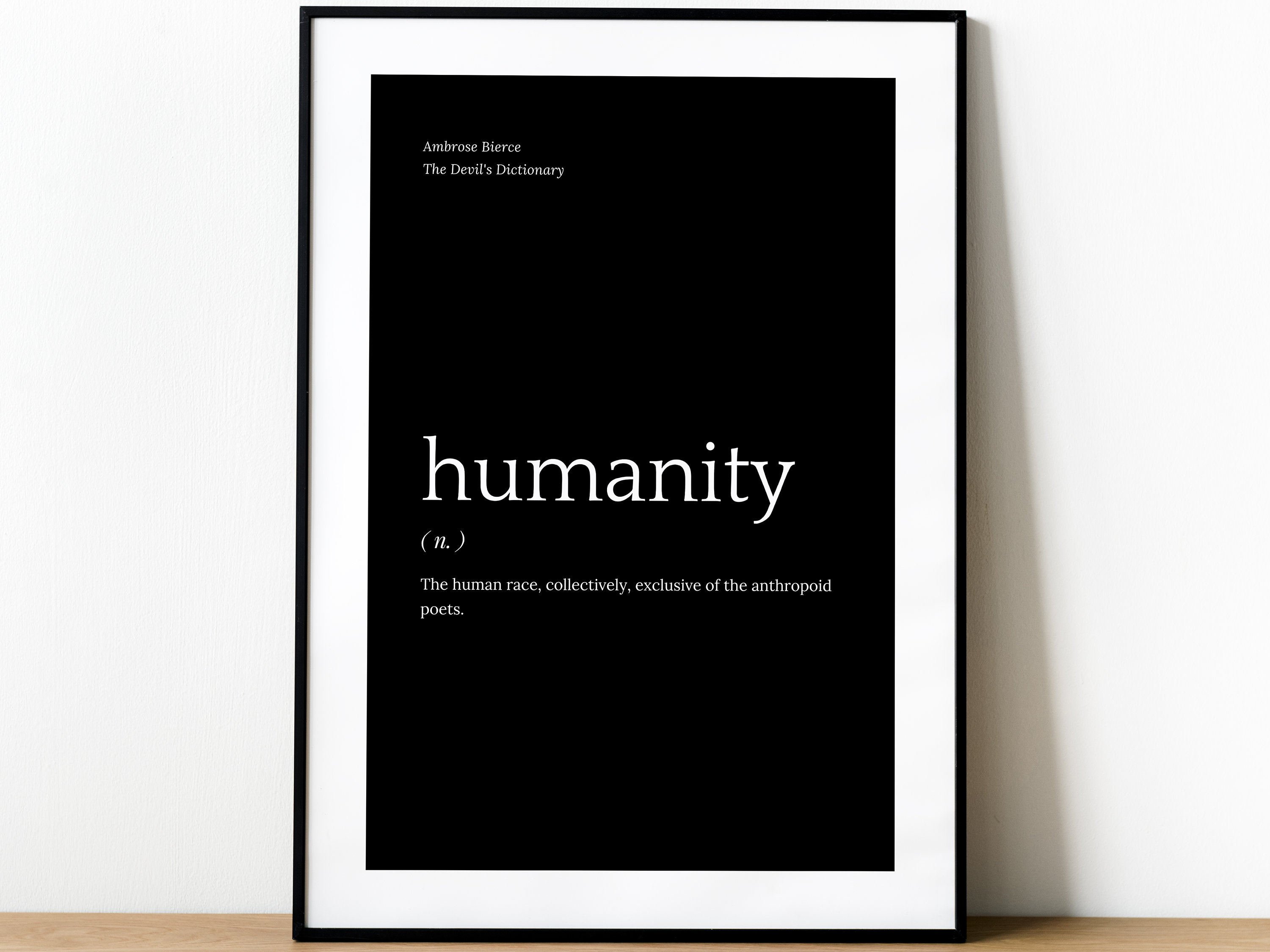 Humanity Definition Hilarious Home Decor Dictionary Poster - Etsy