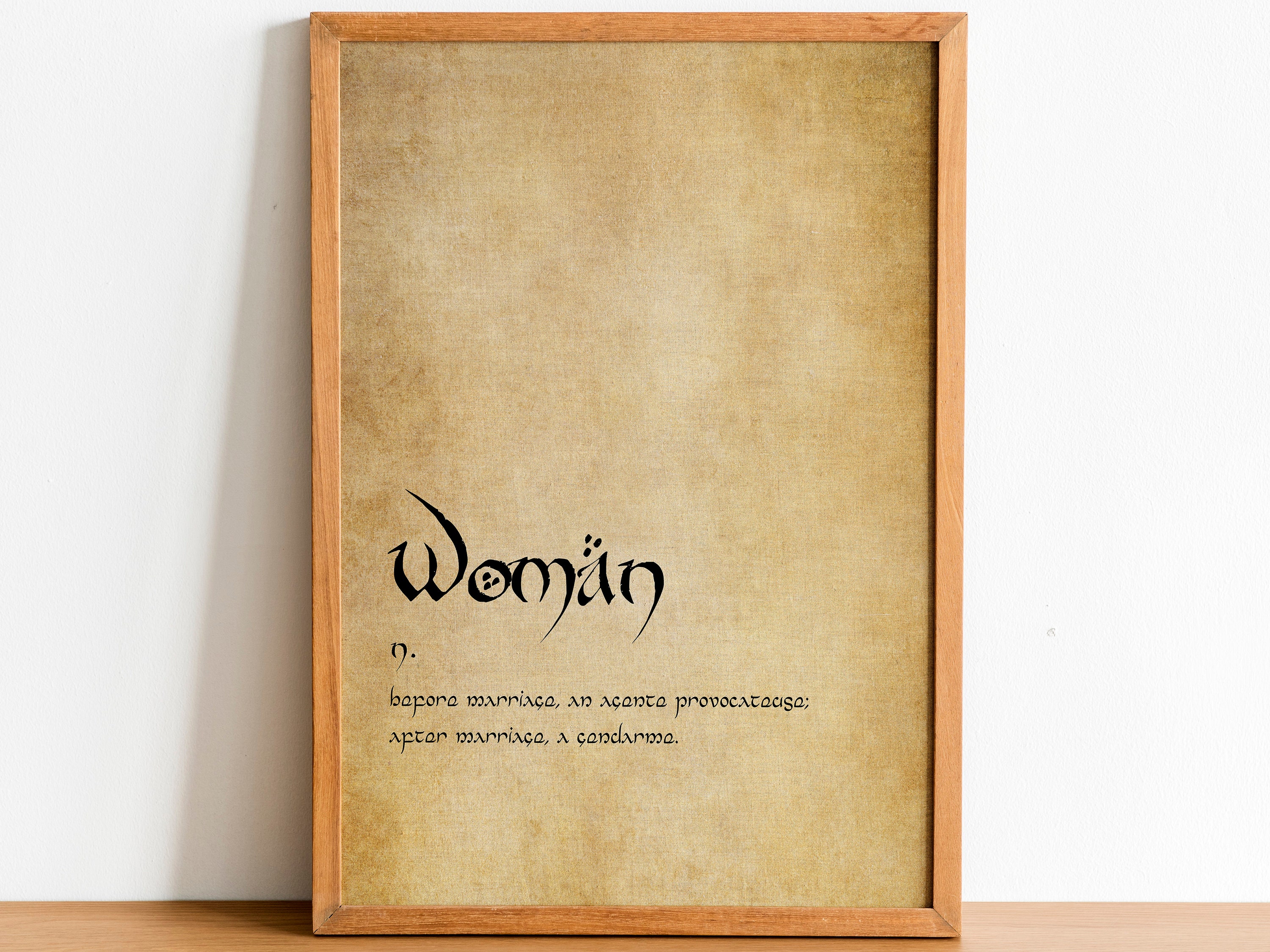 Woman Definition Printable, Police Wife Joke - Etsy