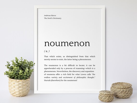 Noumenon Definition Print Funny Posters Dorm - Etsy México