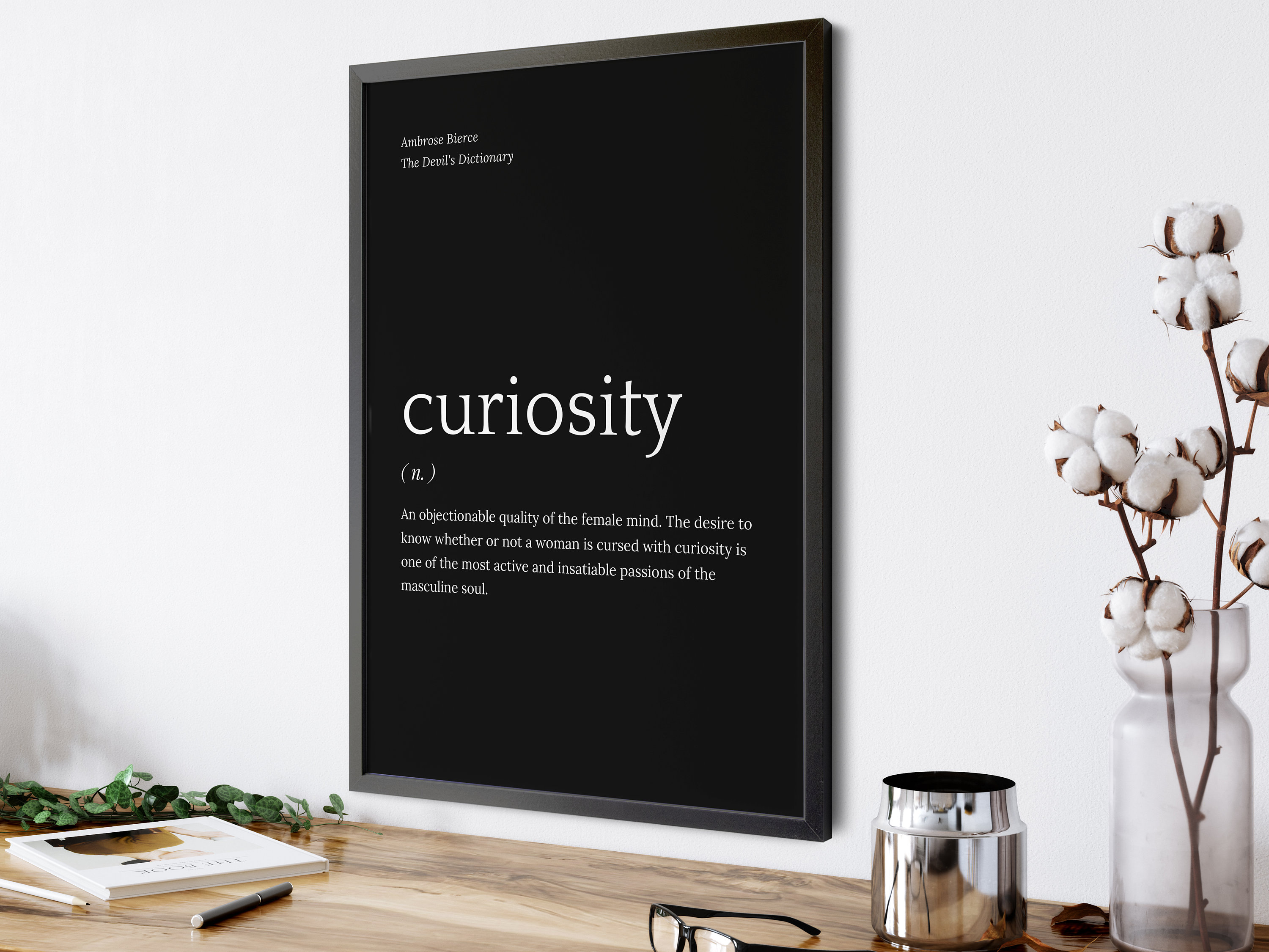 Curiosity Definition Printable Funny Female Mind Quote - Etsy