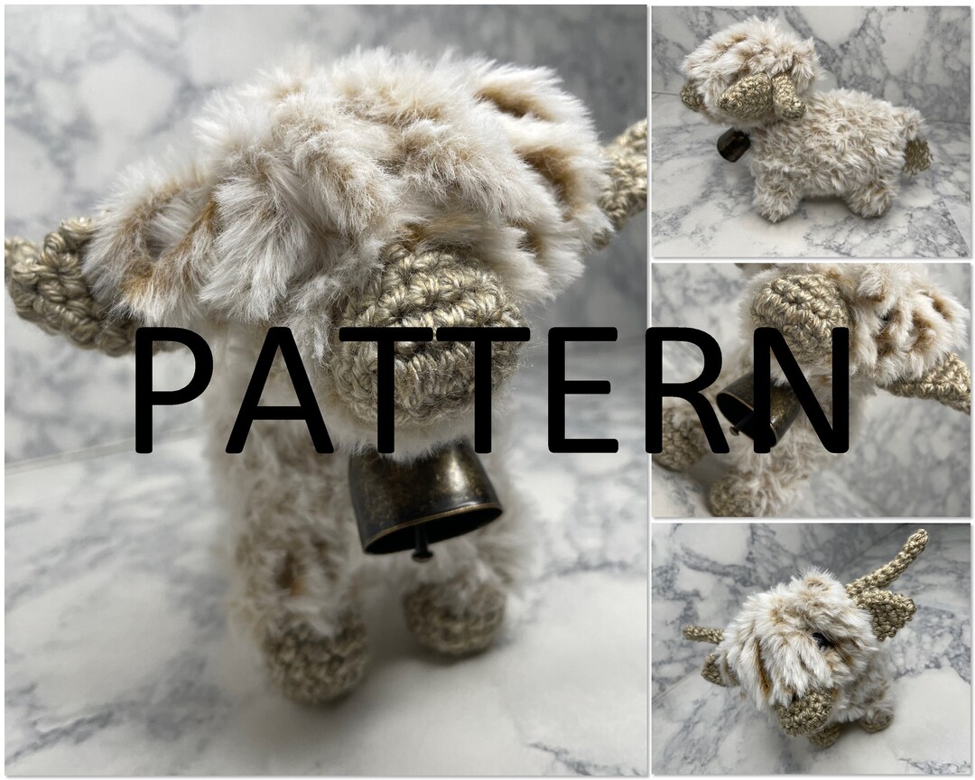 Crochet Mini Highland Cow Amigurumi Pattern - Etsy