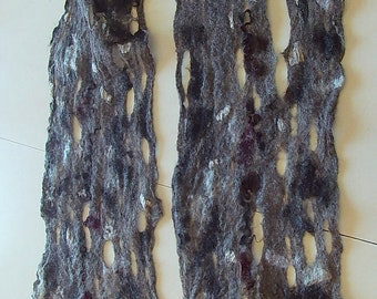 Cobweb Felted Scarf | Etsy