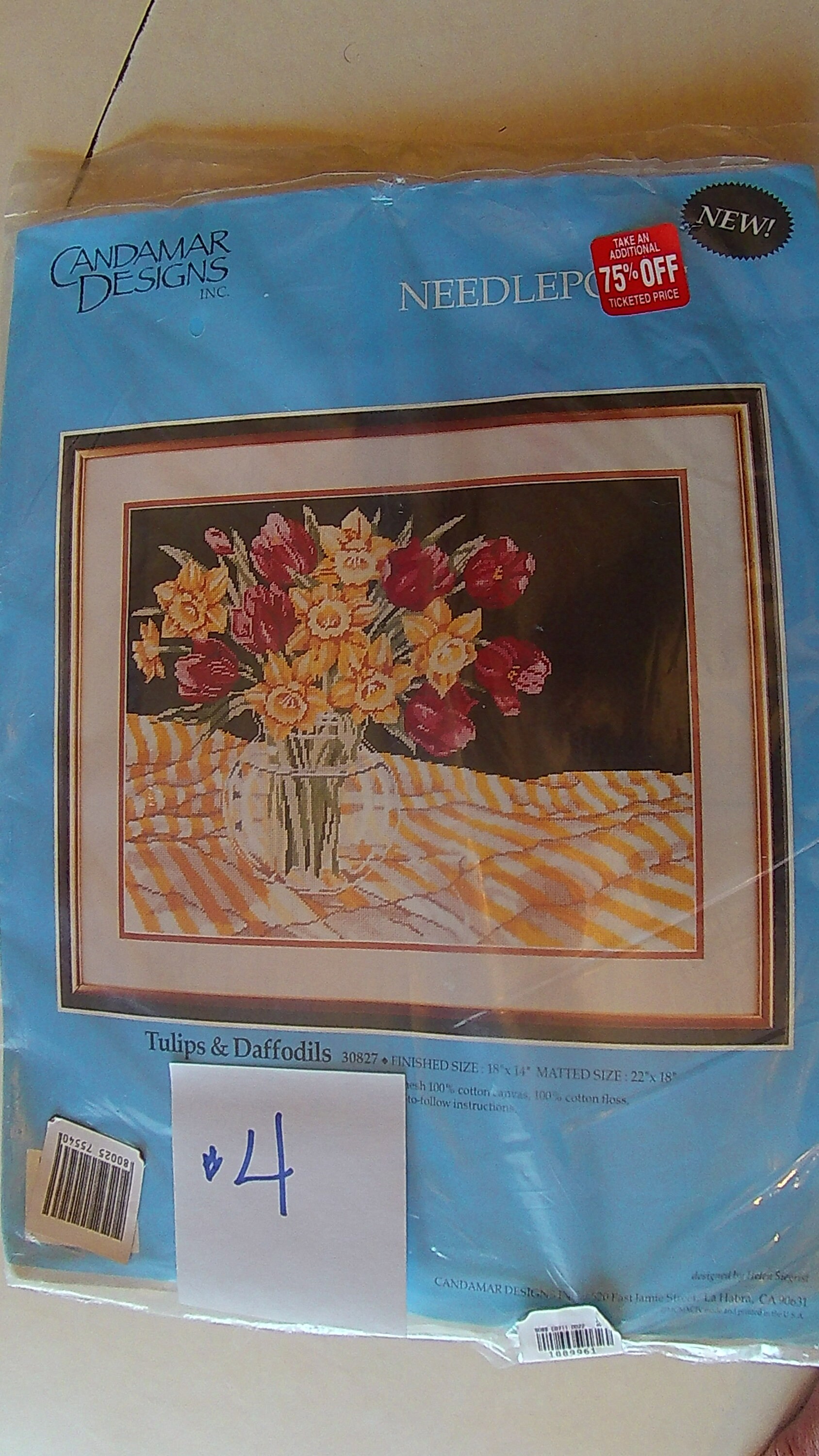 Candamar Designs Needlepoint Kit - New - Tulips and Daffodils - Etsy UK
