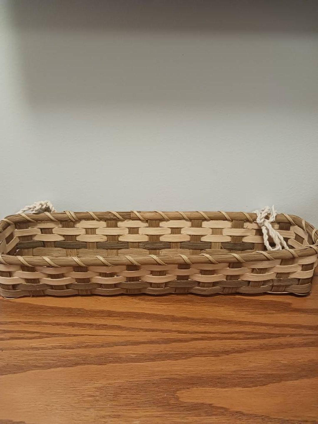 Two Toned Brown Rigid Heddle Loom Basket - Etsy