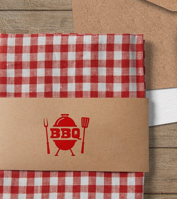 SUMMER BBQ Self-inking Stamp. Available in a Variety of | Etsy