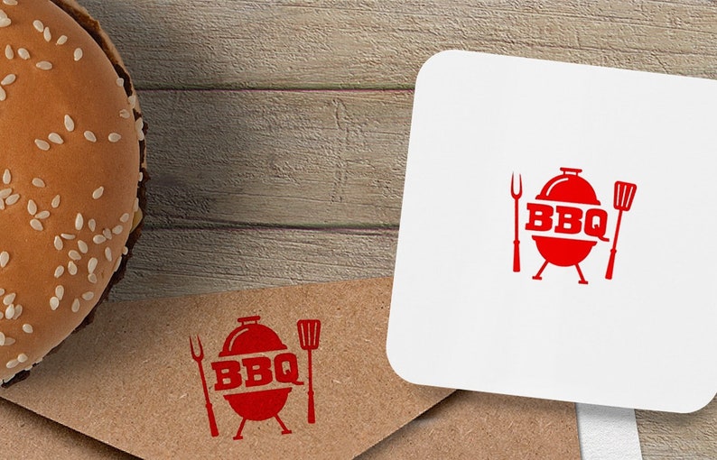 SUMMER BBQ Self-inking Stamp. Available in a Variety of Colors. Great ...