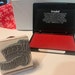 Merry Christmas Rubber Stamp With Red Ink Pad (2"x2") - Etsy