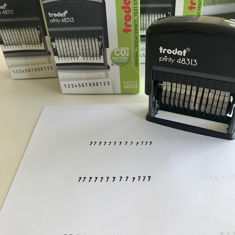 Self-inking 13 Band Numbering Stamp - Reinkable - Etsy