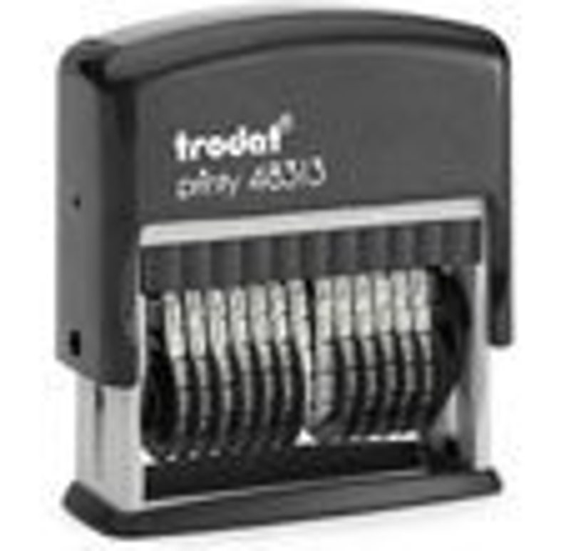 Self-inking 13 Band Numbering Stamp - Reinkable - Etsy