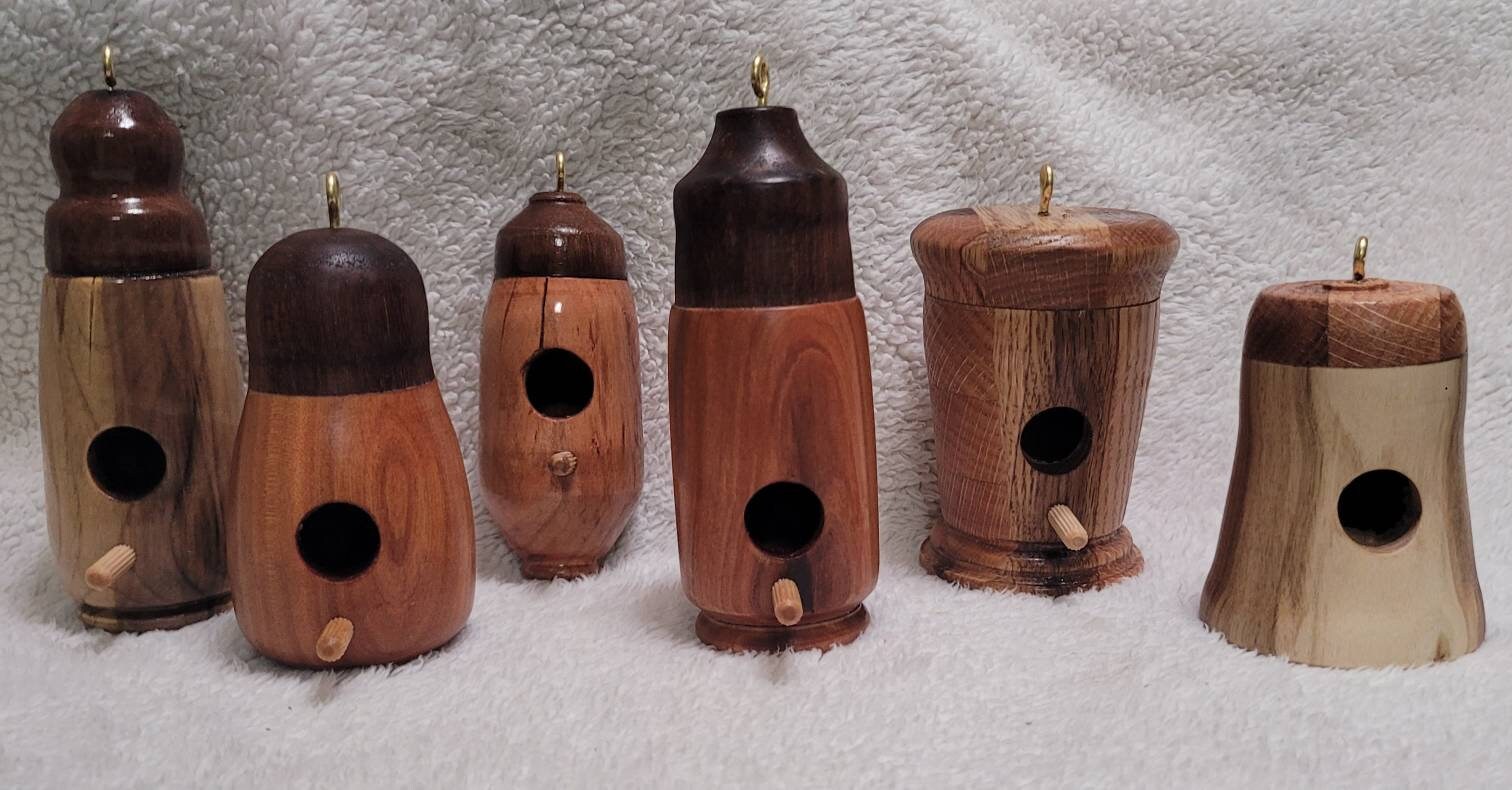 Handcrafted Hummingbird Houses From Various Types of Hardwood - Etsy