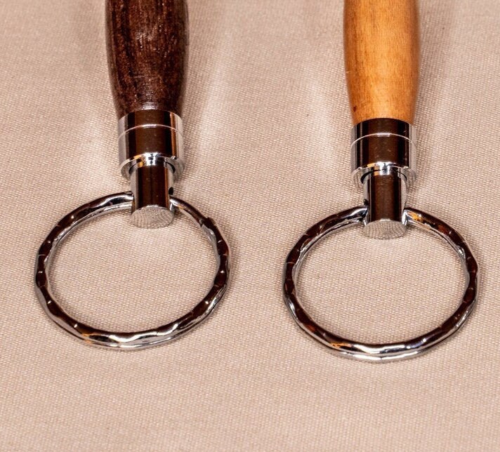 Custom Hardwood 2-ring Keychain, One (1) Detachable Keychain - Etsy