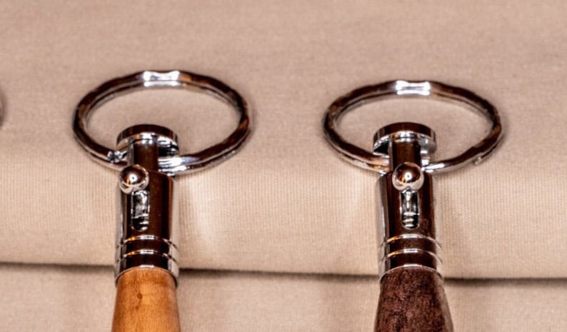 Custom Hardwood 2-ring Keychain, One (1) Detachable Keychain - Etsy