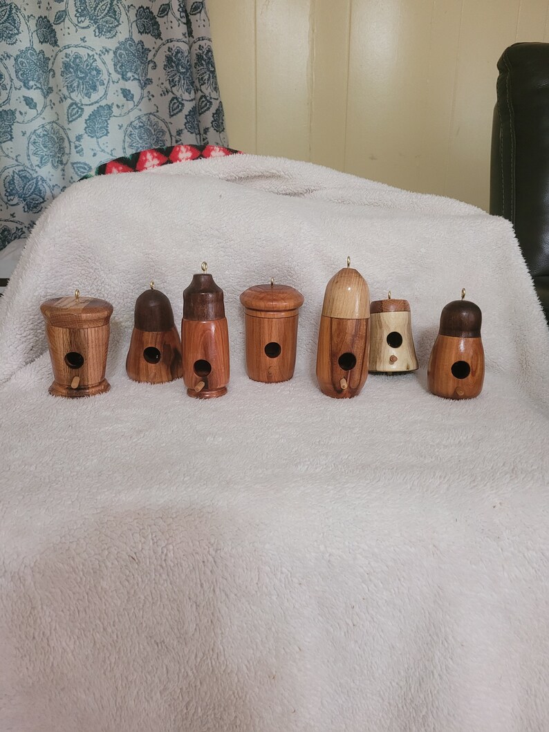 Handcrafted Hummingbird Houses From Various Types of Hardwood - Etsy