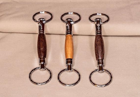 Custom Hardwood 2-Ring Keychain One 1 Detachable Keychain | Etsy