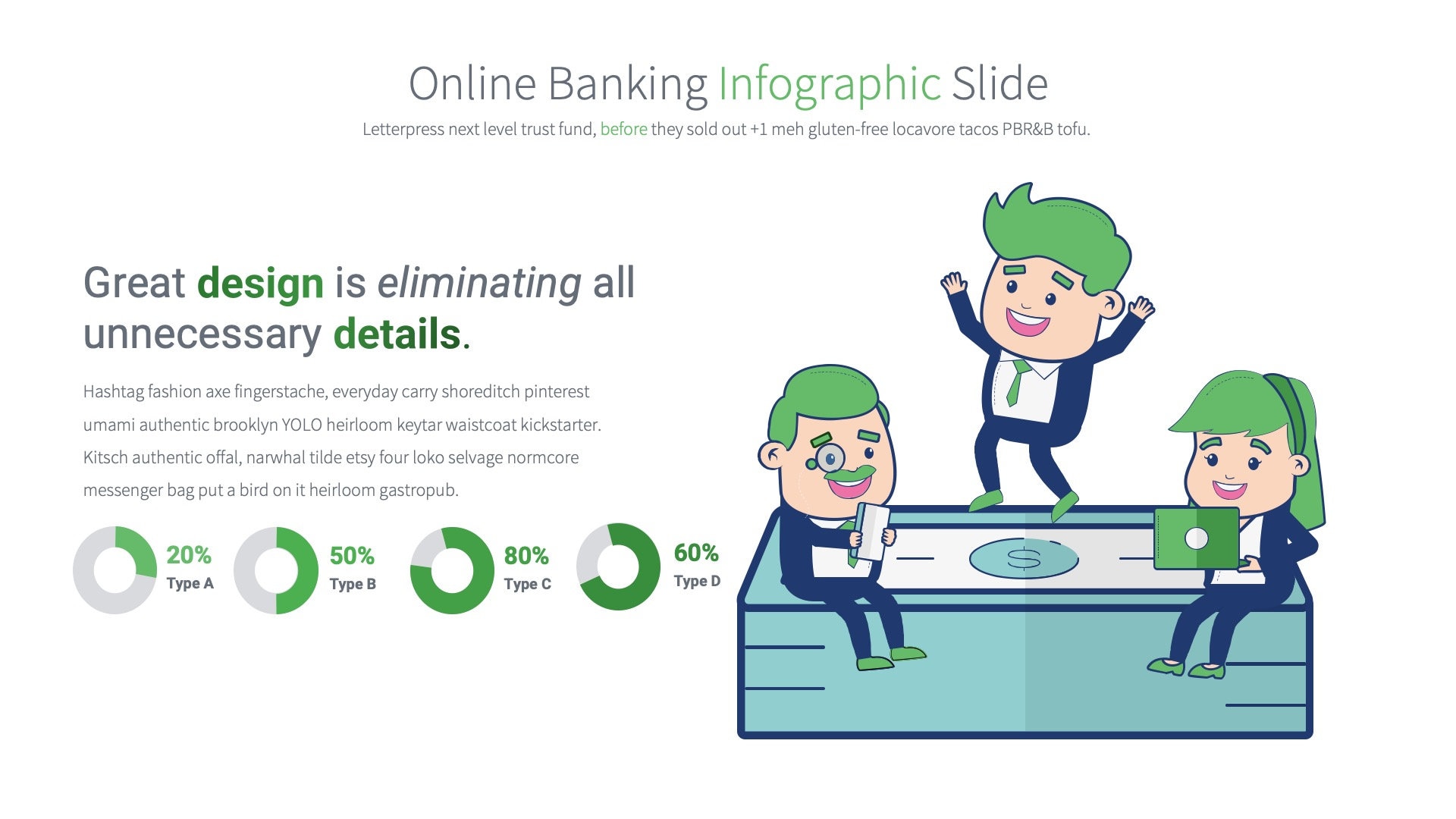 Online Banking Powerpoint Infographic Slides | Finance & Banking ...