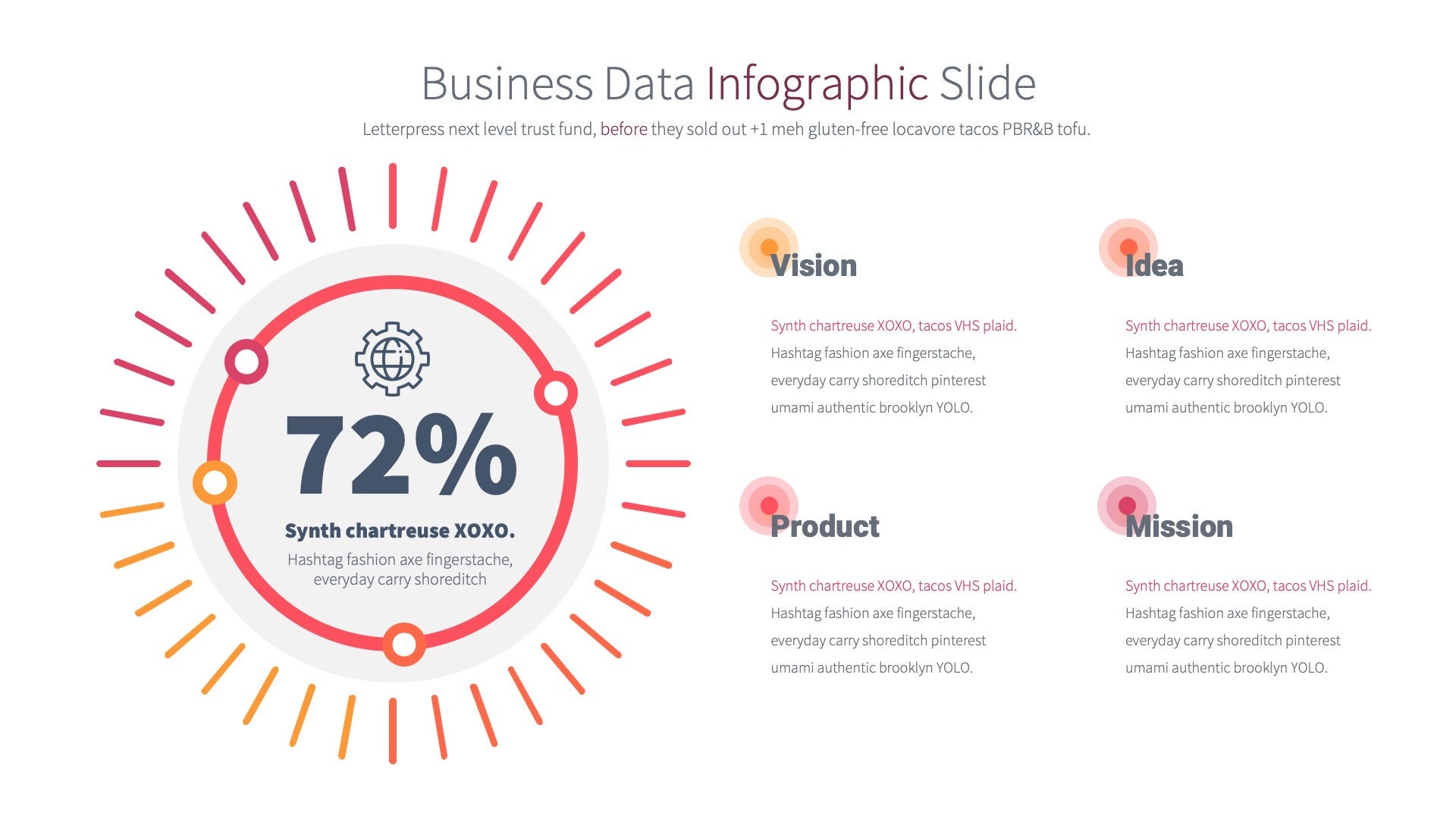 Diapositivas de infografías de PowerPoint sobre datos empresariales ...