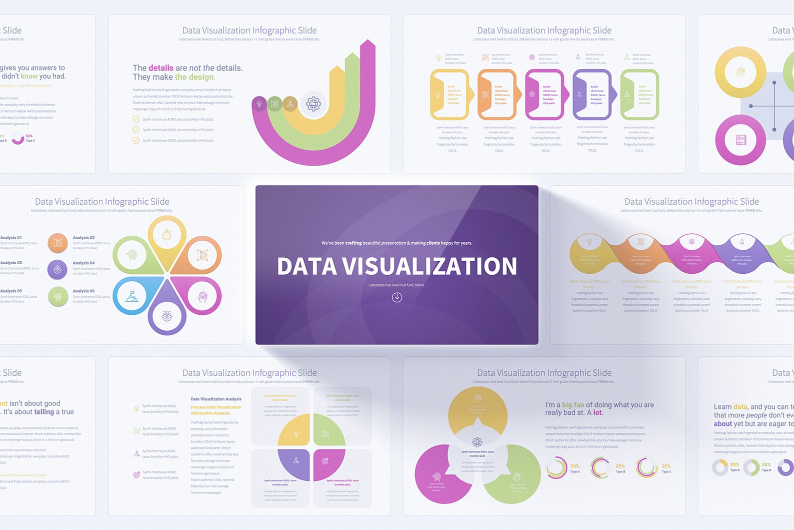 Data Visualization Powerpoint Infographics Slides, Data Visualization ...